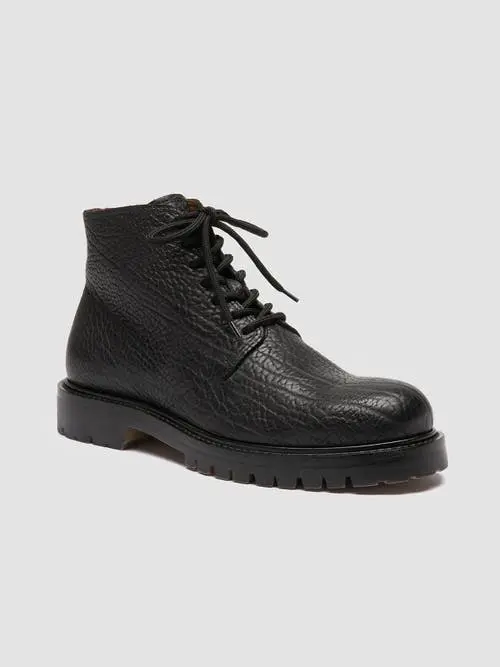 Officine Creative Boss 011 Leather Boots - Black