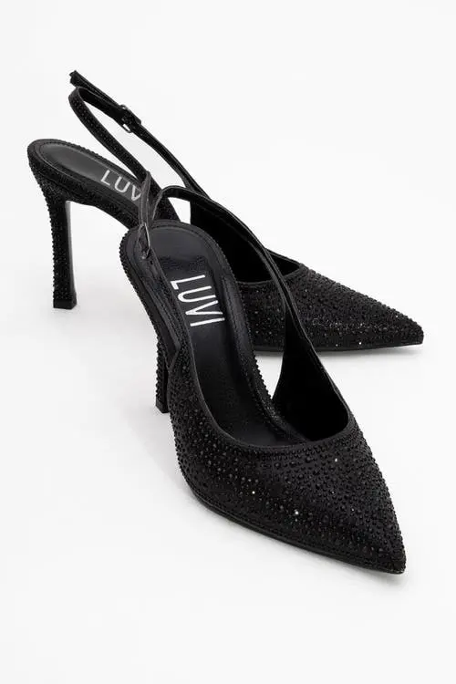 PROLOGUE SHOES Roya Stiletto Pumps - Black