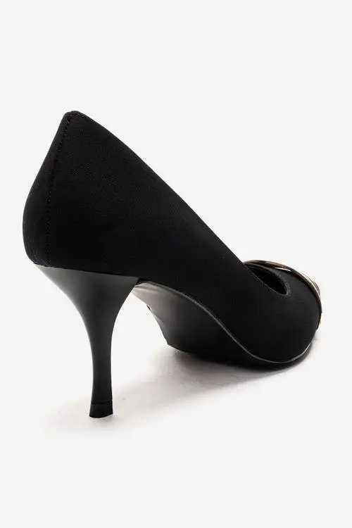 PROLOGUE SHOES Kendra Pointed Toe Stiletto Pumps - Black