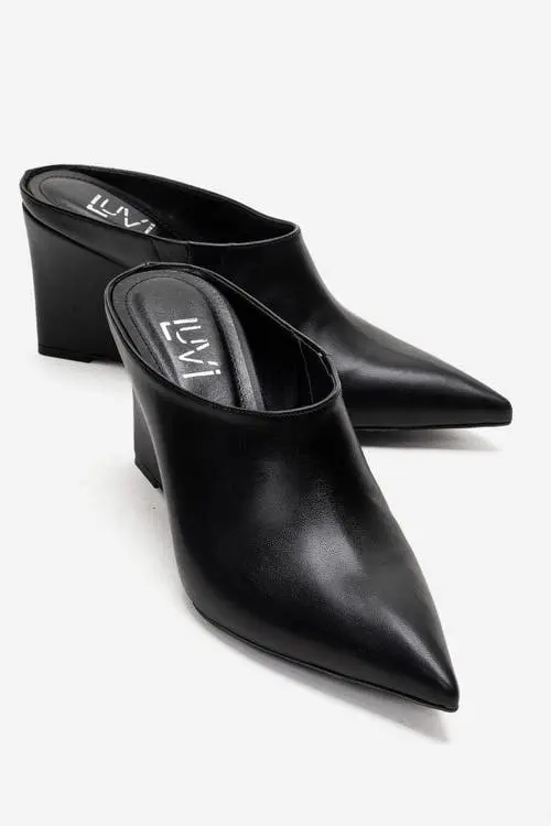 PROLOGUE SHOES Senso Wedge Mule - Black