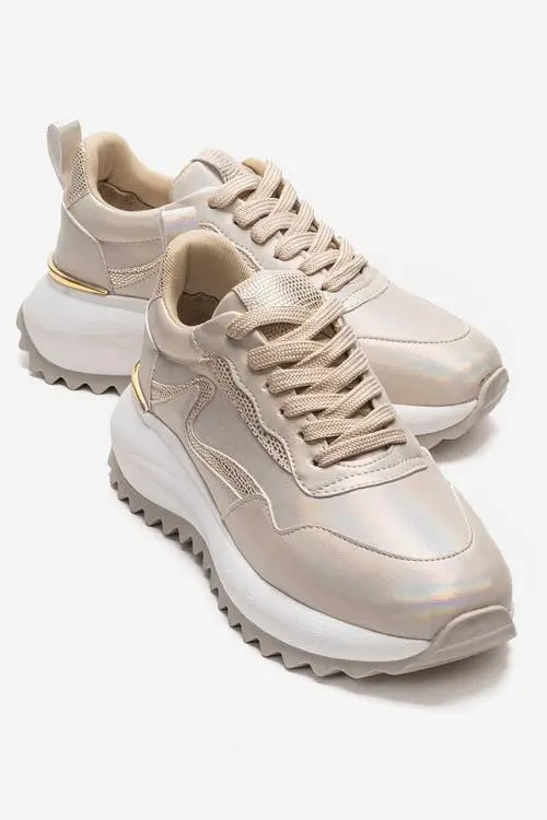 PROLOGUE SHOES Whisper Casual Sneaker - Beige