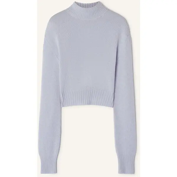 LANVIN Open-back Sweater In Cashmere - Sky Blue