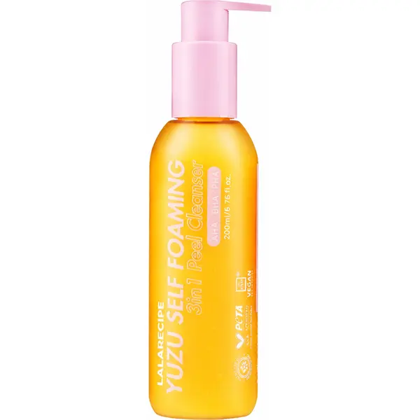 LALA RECIPE Yuzu Vita C 3-in-1 Foaming Cleanser - Yellow
