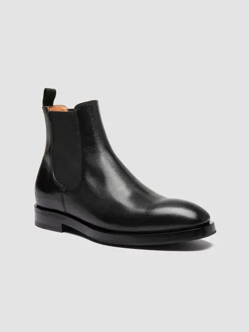 Officine Creative Ortega 003 Leather Chelsea Boots - Black