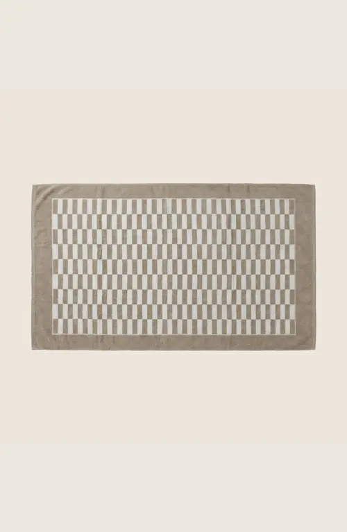 ITALIC Pietra Bath Sheet Set - Tan & Ecru