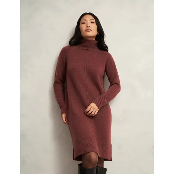 HOBBS LONDON Nessa Knitted Dress - Cinnamon Brown