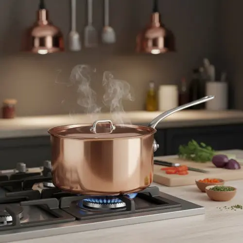 MAUVIEL M'3 S 3.4-qt Sauce Pan With Lid