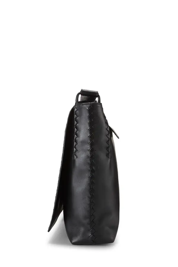 Bottega Veneta Intrecciato Flap Pocket Messenger Bag