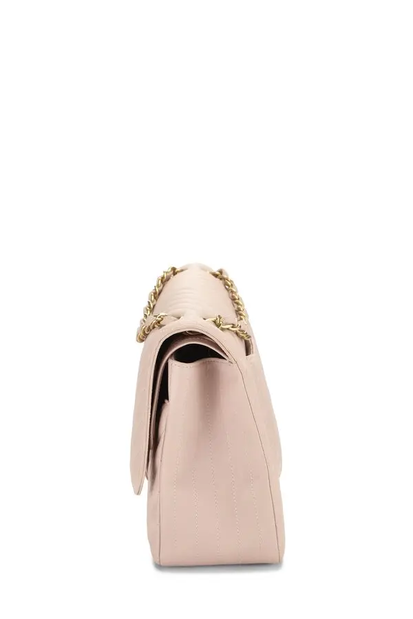 Chanel Calfskin Chevron Flap - Pink