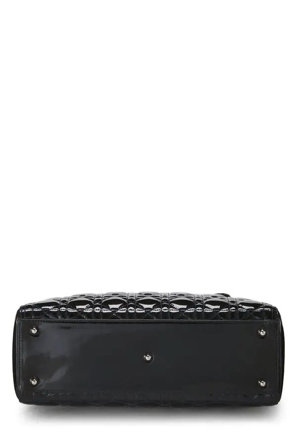 Dior Cannage Patent Leather Lady - Navy