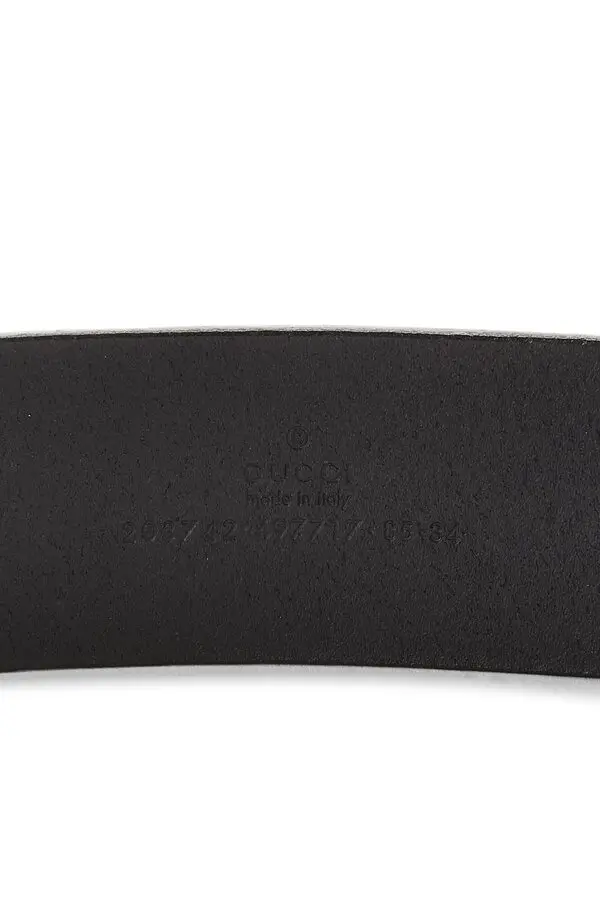 Gucci G Buckle Leather Belt