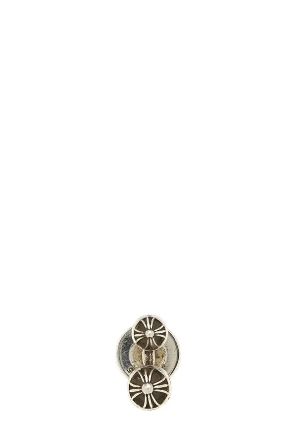 Chrome Hearts Sterling Filigree Cross Ball Stud Earring - Silver