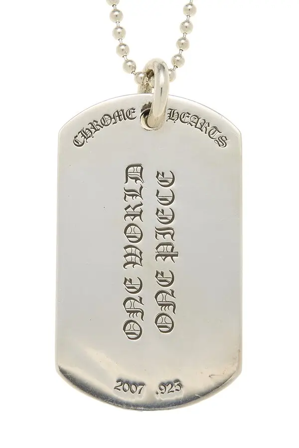Chrome Hearts Sterling Dog Tag Chain