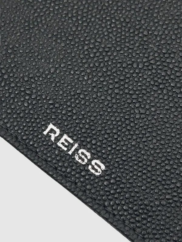 REISS Micro-grain Leather Cardholder