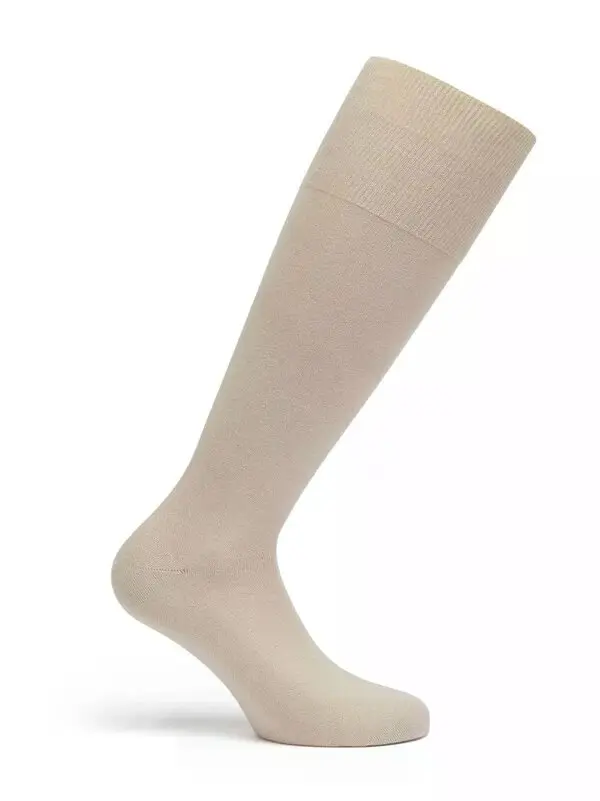 Zegna Triple Stitch Cotton-blend Knee High Socks
