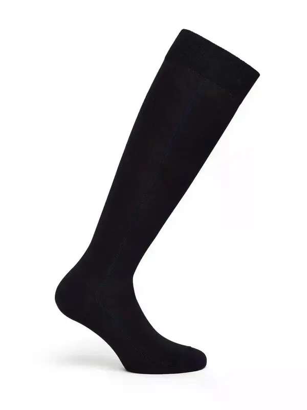 Zegna Triple Stitch Cotton-blend Mid-calf Socks