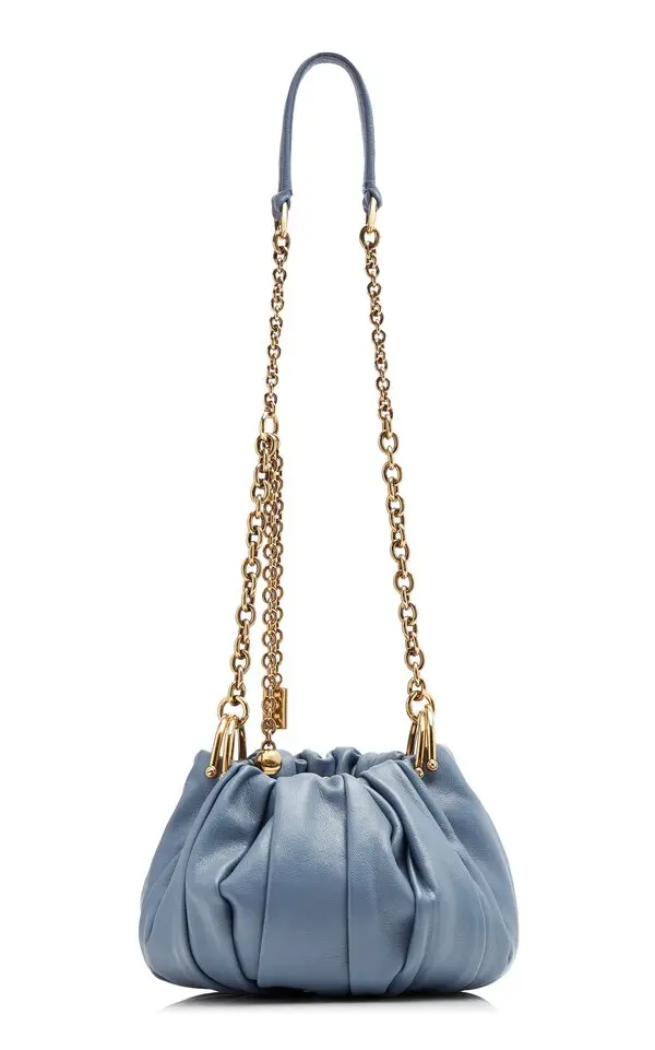Chloé Plissé Leather Shoulder Bag