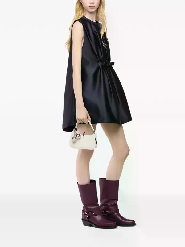 Rabanne Ring-lock Leather Shoulder Bag