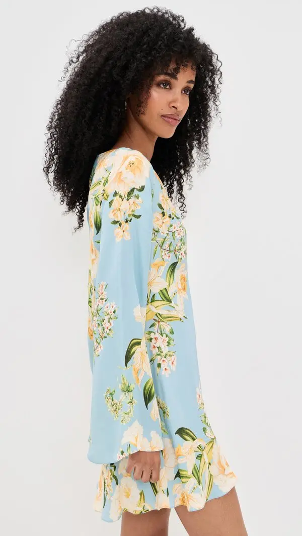 Hemant & Nandita Floral Print Mini Dress
