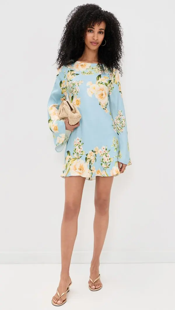 Hemant & Nandita Floral Print Mini Dress