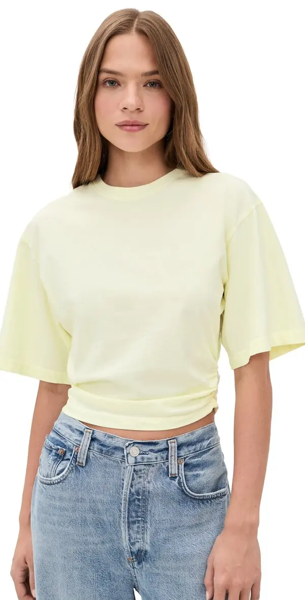 AGOLDE Short Sleeve Tee - Lemon Drop