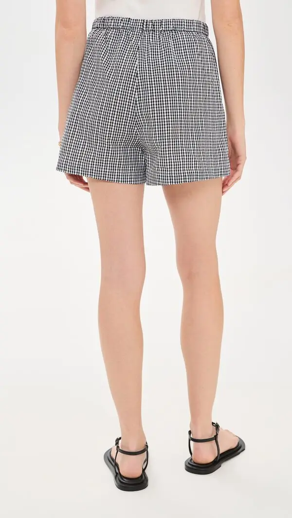 Rails Jenner Gingham Check Shorts - Black Gingham
