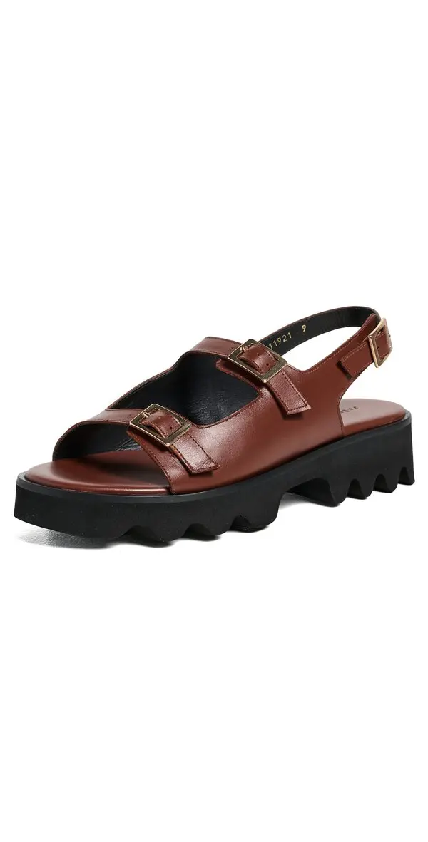 Freda Salvador Mindy Sandals - Chocolate Calf