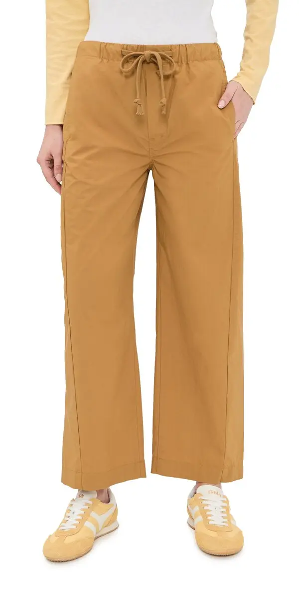 MOTHER The Drawn Half Pipe Ankle Pants - Brown Bone