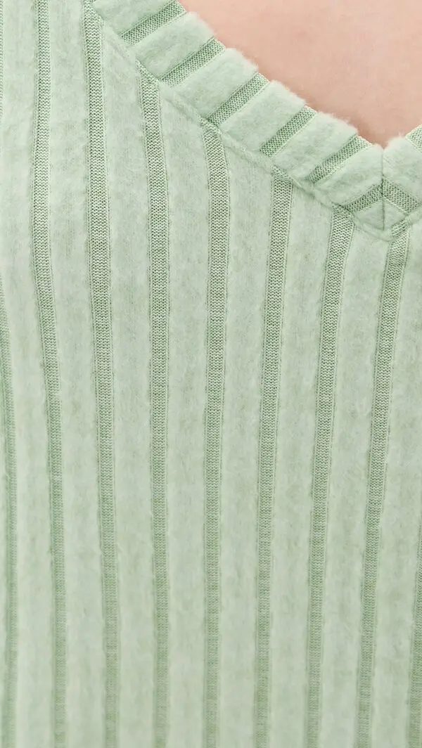 Z Supply V-neck Rib Tank - Sprout