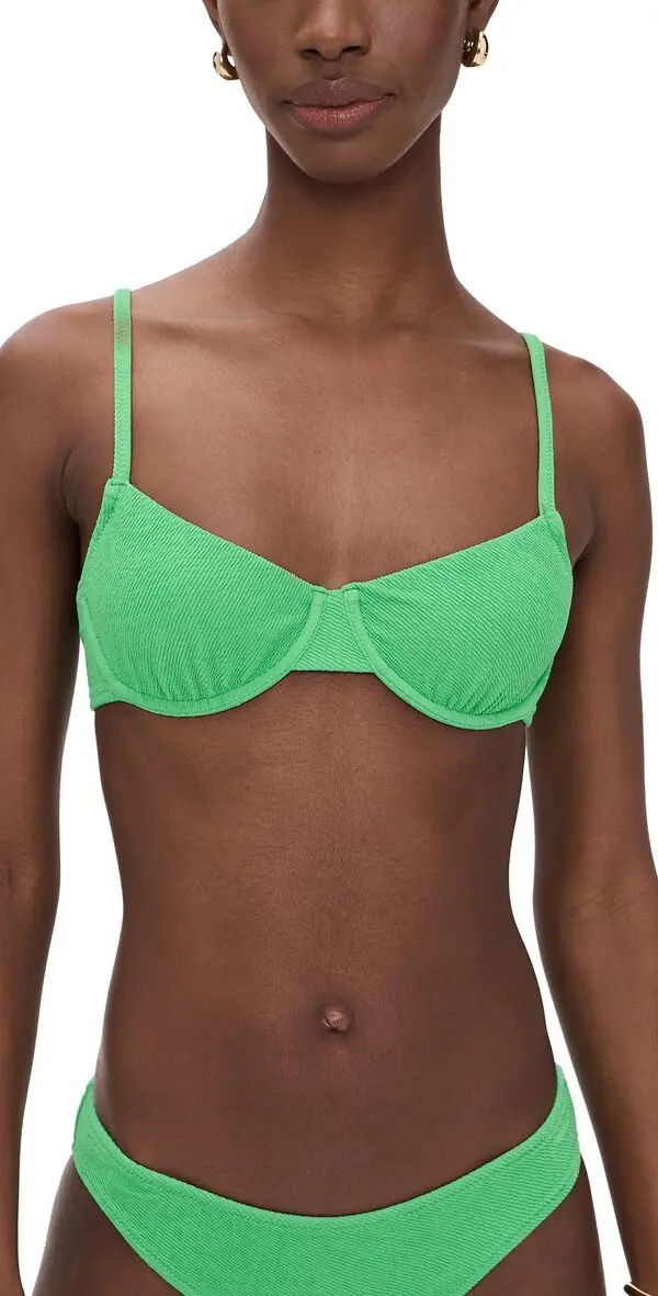 Solid & Striped The Eva Bikini Top - Turtle Green