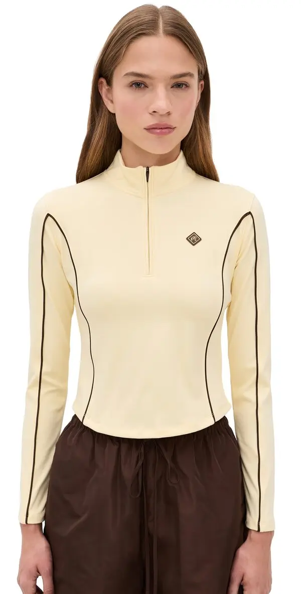 MALBON Camila Mid Layer Top - Light Yellow
