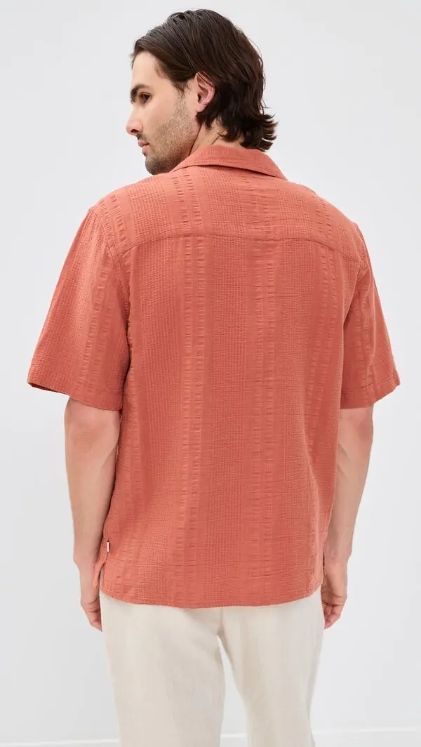 WAX LONDON Double Weave Didcot Shirt