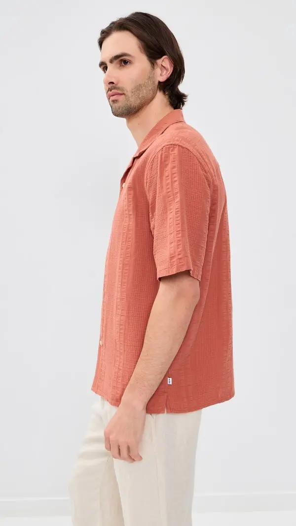 WAX LONDON Double Weave Didcot Shirt