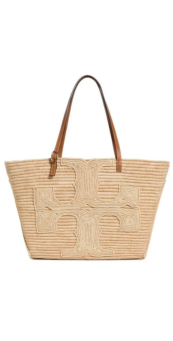 Tory Burch Ella Large Tote Bag - Natural