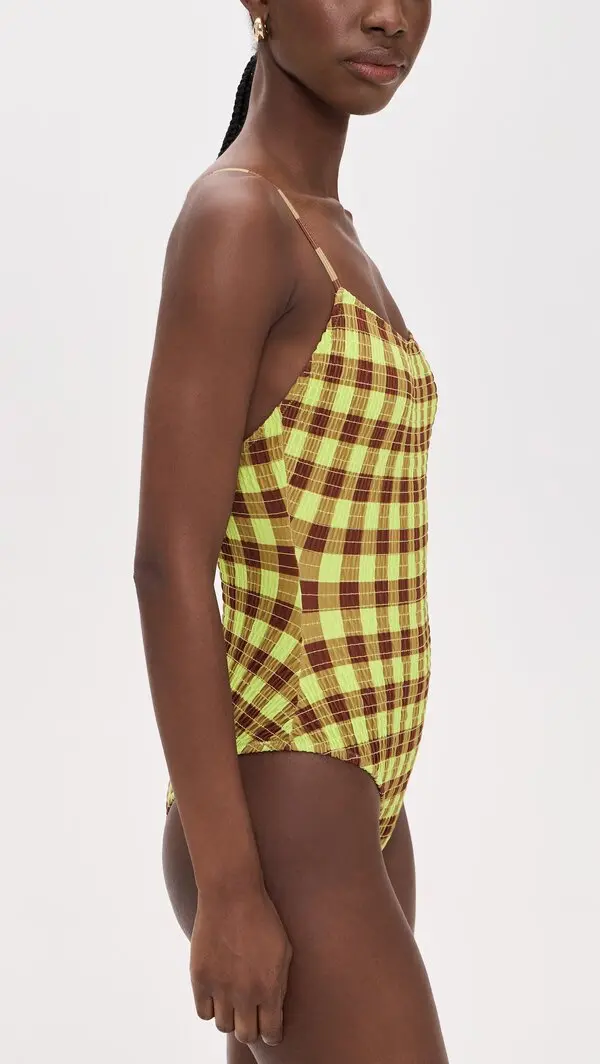DAMSON MADDER Lilibet Checked One-piece Swimsuit
