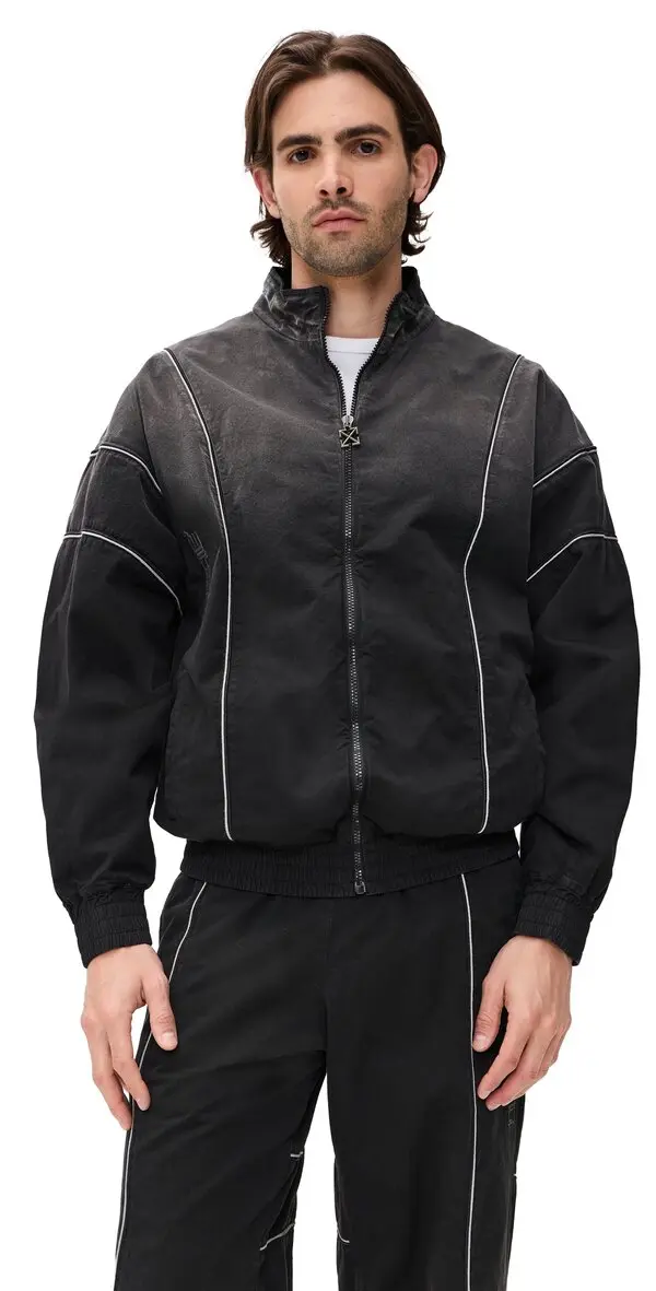 Off-White Ombré Track Jacket With Logo Graphics
