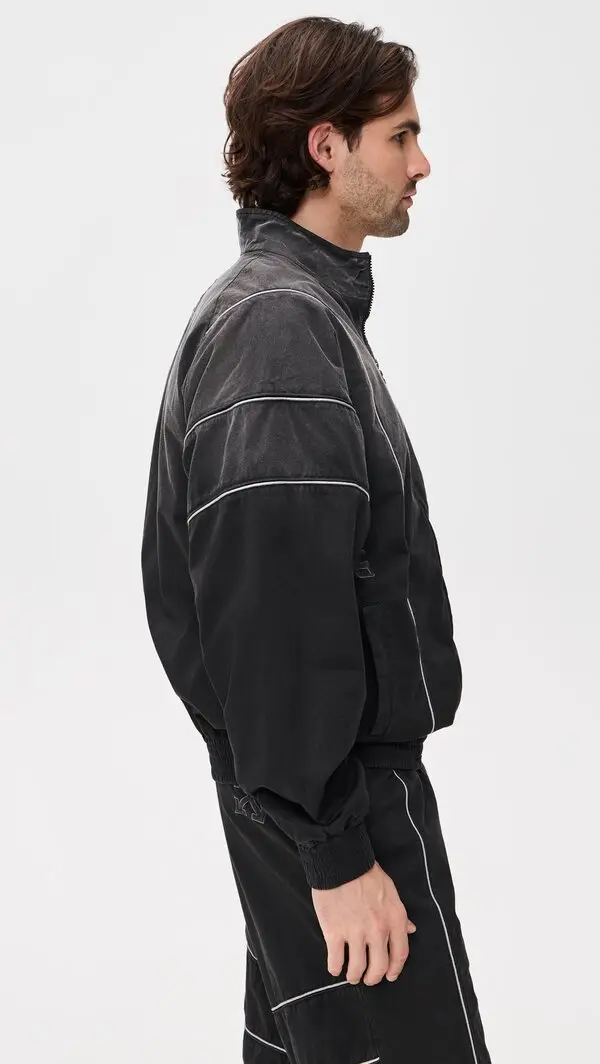 Off-White Ombré Track Jacket With Logo Graphics