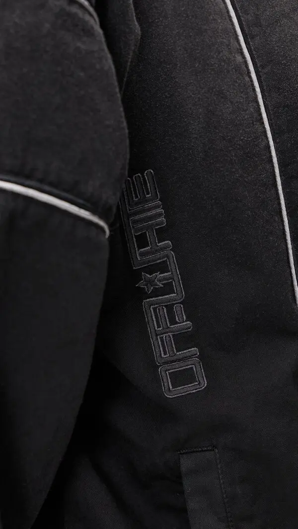 Off-White Ombré Track Jacket With Logo Graphics