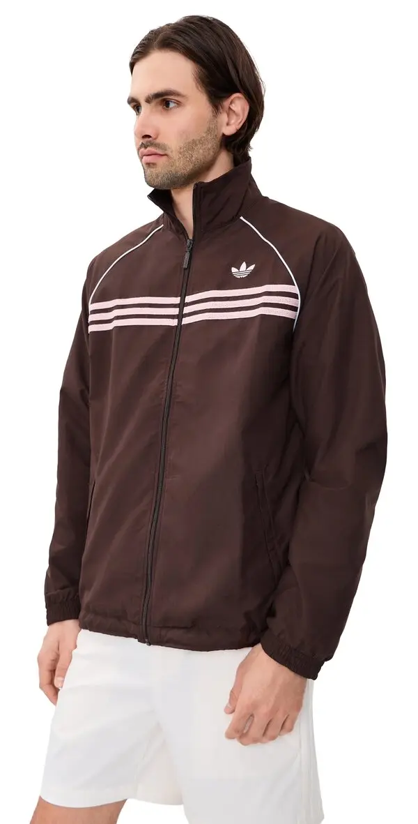Adidas Chest Stripe Track Jacket - Aurora Coffee