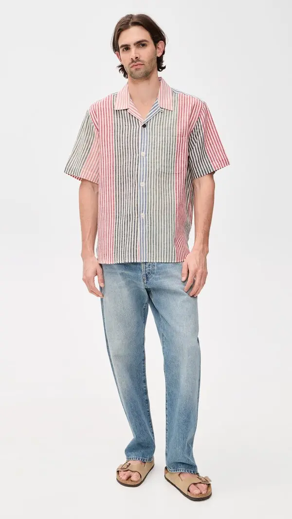 KARDO Ronen Handloom Striped Shirt