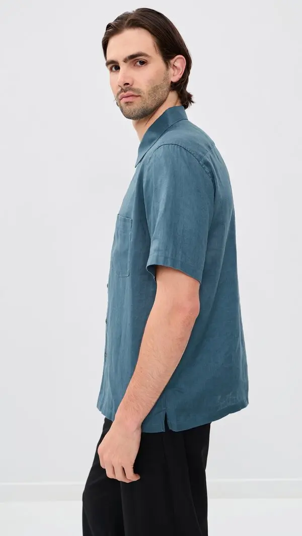 Theory Irving Relaxed Linen Shirt