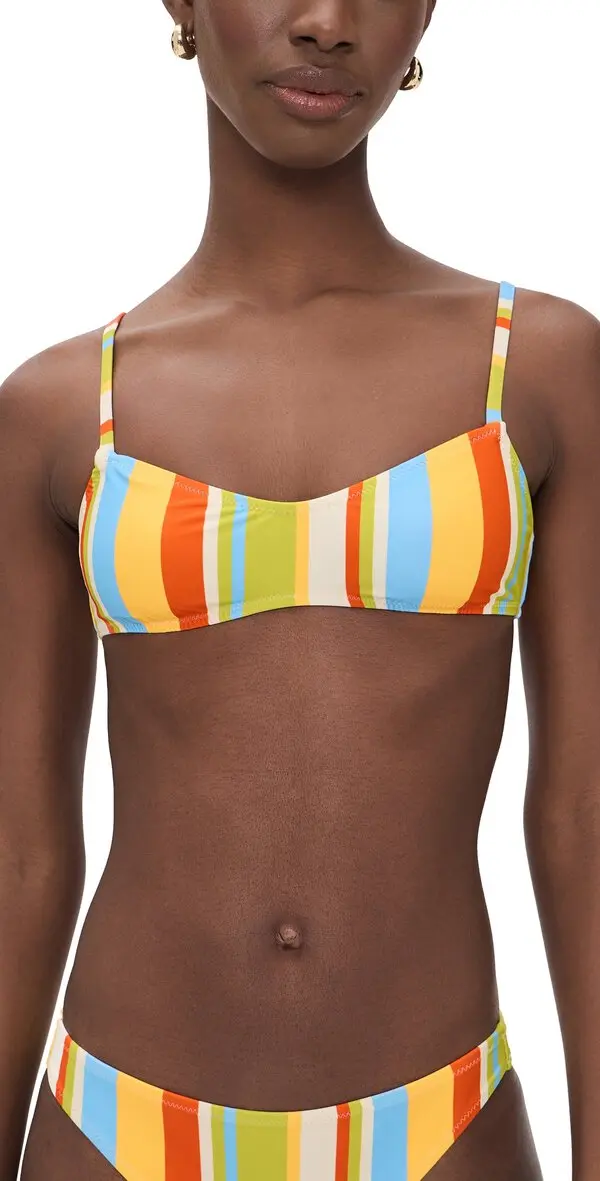 Solid & Striped The Rachel Striped Bikini Top - St. Barths Stripe