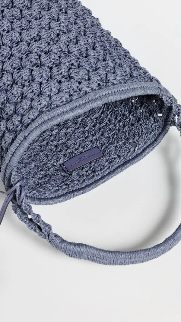Tory Burch Ella Hand Crochet Bucket Bag - Gray