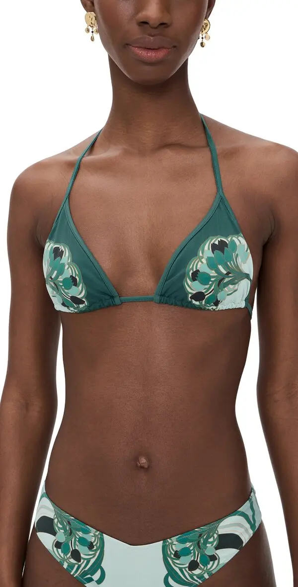 La DoubleJ Bikini Top - Blooming Tulip Placée