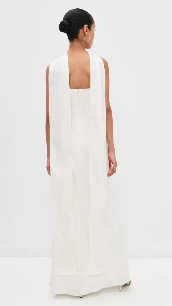 RUNAWAY THE LABEL Madeleine Strapless Maxi Dress - Pearl