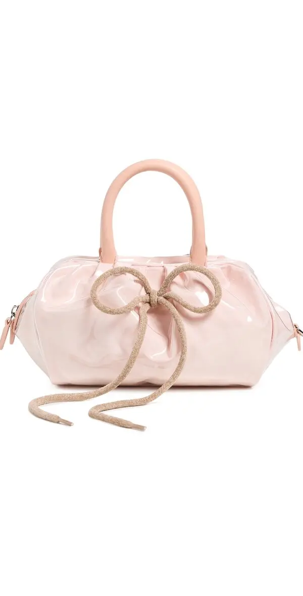 Simone Rocha Mini Gathered Top Handle Bag - Clear/taupe