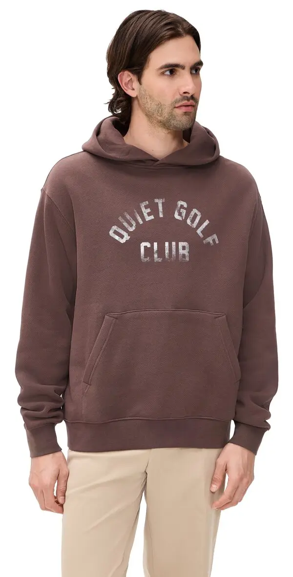 QUIET GOLF Qgc Hoodie - Brown