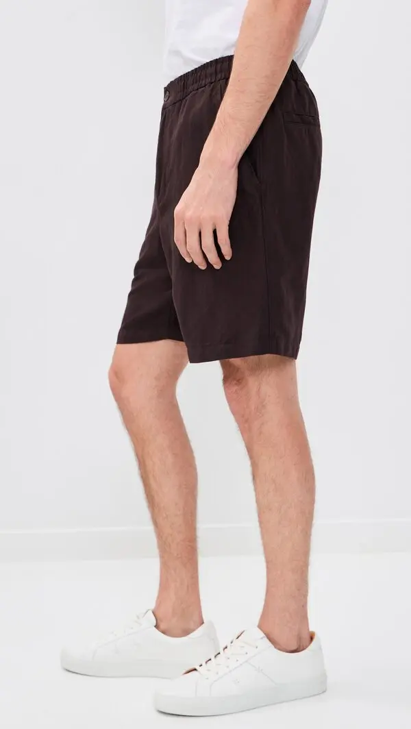 Lacoste Cotton Linen Blend Shorts - Buffalo