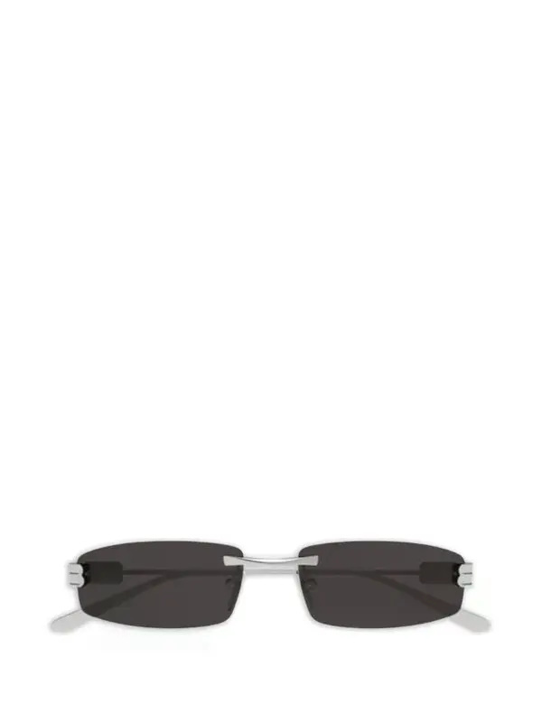 Balenciaga Logo-detail Sunglasses - Silver