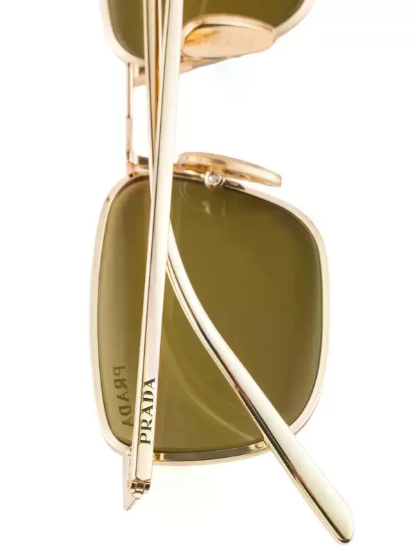 Prada Sunglasses With Logo - Gold